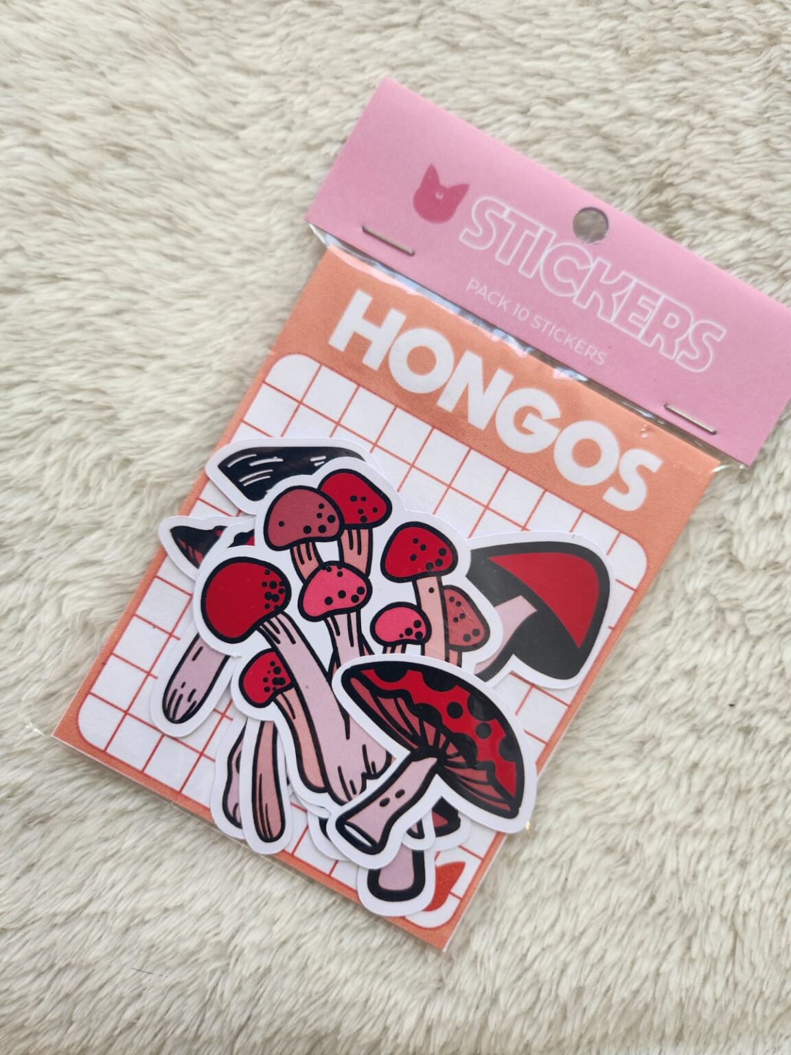 Sticker Hongos – Wabi Sabi Librería